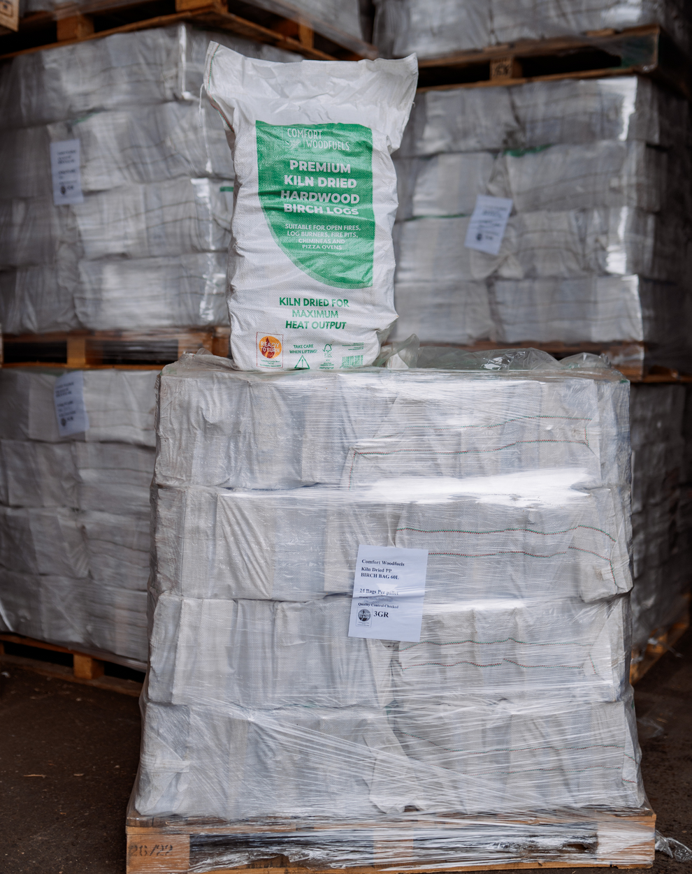 CWF Kiln-Dried Birch Logs - 60L Boot Bags – Comfort Wood Fuels